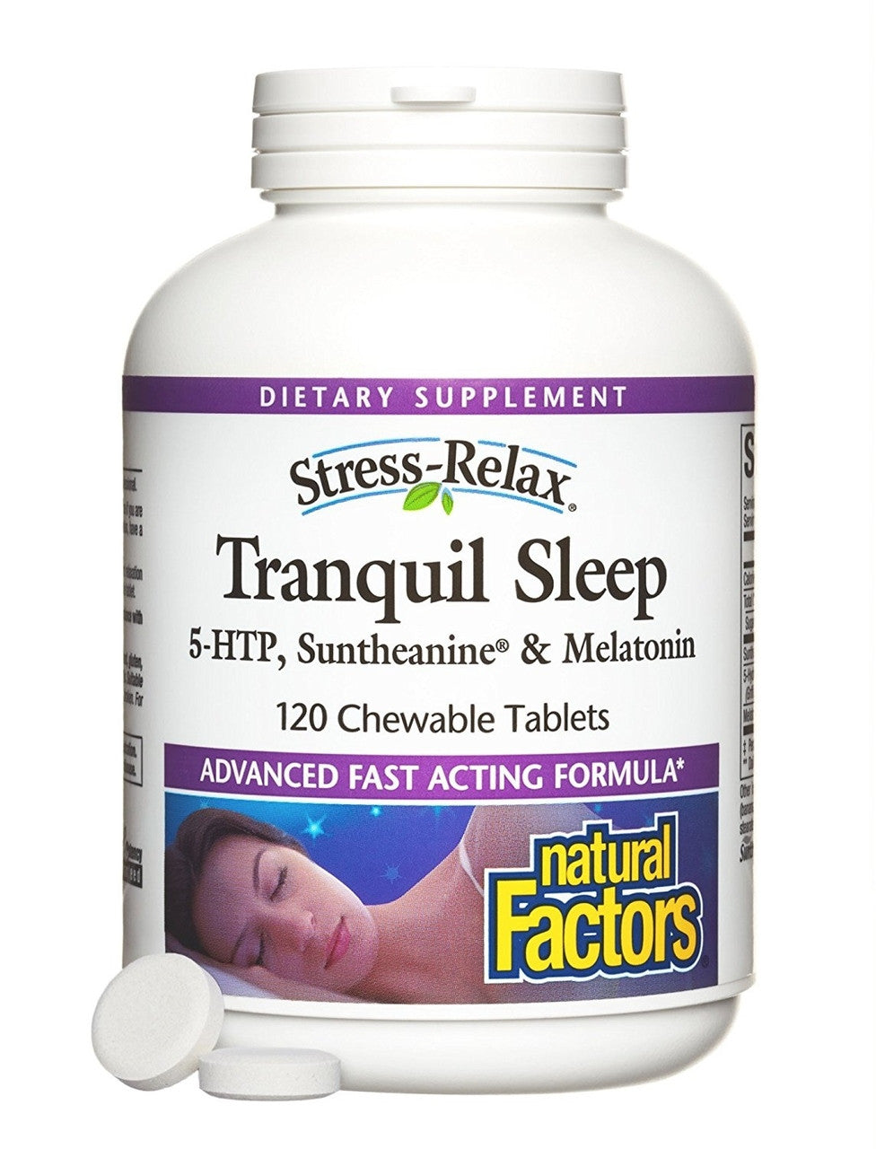 Natural Factors Stress-Relax Tranquil Sleep Chewable 120 Tabs – Mother ...
