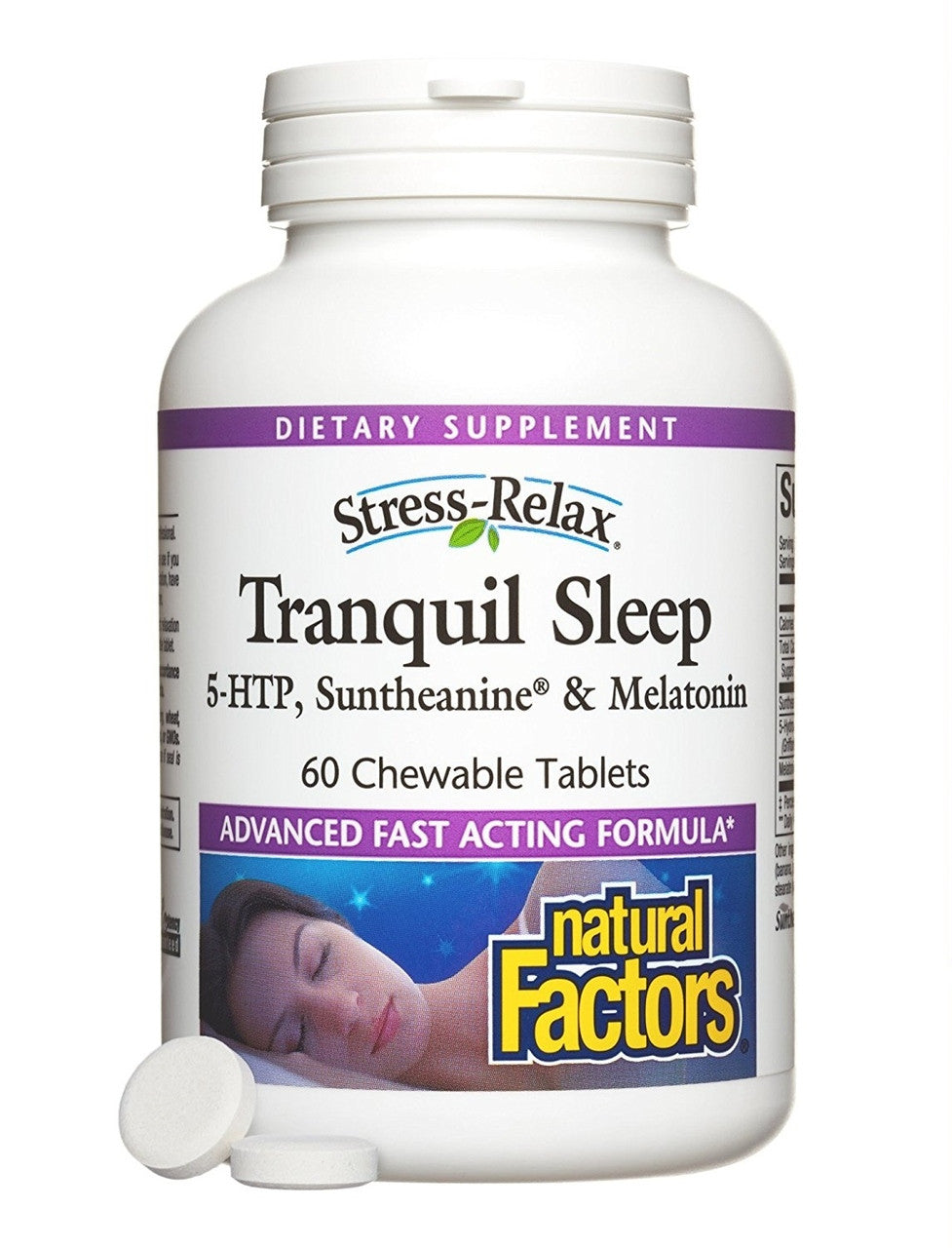 Natural Factors Stress-Relax Tranquil Sleep Chewable 60 Tabs – Mother ...